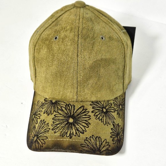 Daugherty Design Co | Accessories | Olive Daisy Burned Baseball Hat ...